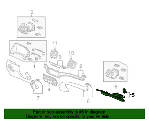 2016-2023 Honda Lower Trim 77325-TG7-A00ZA | Honda Car Parts Direct