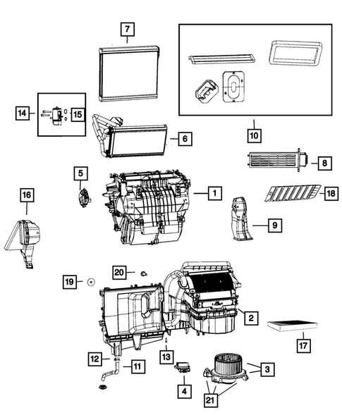 Air Conditioner and Heater Units for 2015 Ram ProMaster 2500 | Mopar eStore
