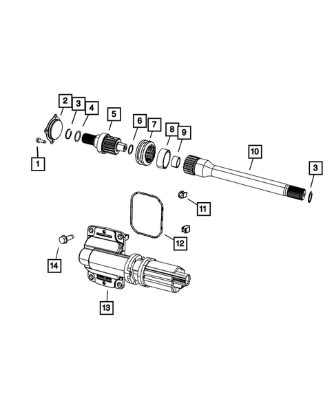Front Axle Disconnect for 2010 Dodge Ram 1500 | Mopar eStore