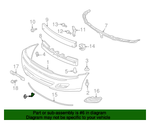 2002-2004 Toyota Avalon Bumper Cover Reinforcement 52134-07010 | Toyota ...