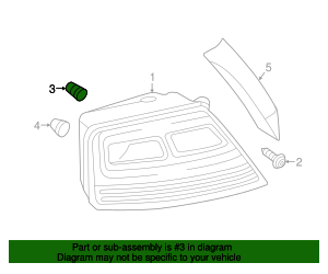 2011-2021 Audi Combo Lamp Assembly Nut N-908-146-01 | Audi USA Parts