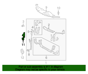 53293-06040 - Side Seal 2007-2011 Toyota Camry | Ourisman Toyota Parts