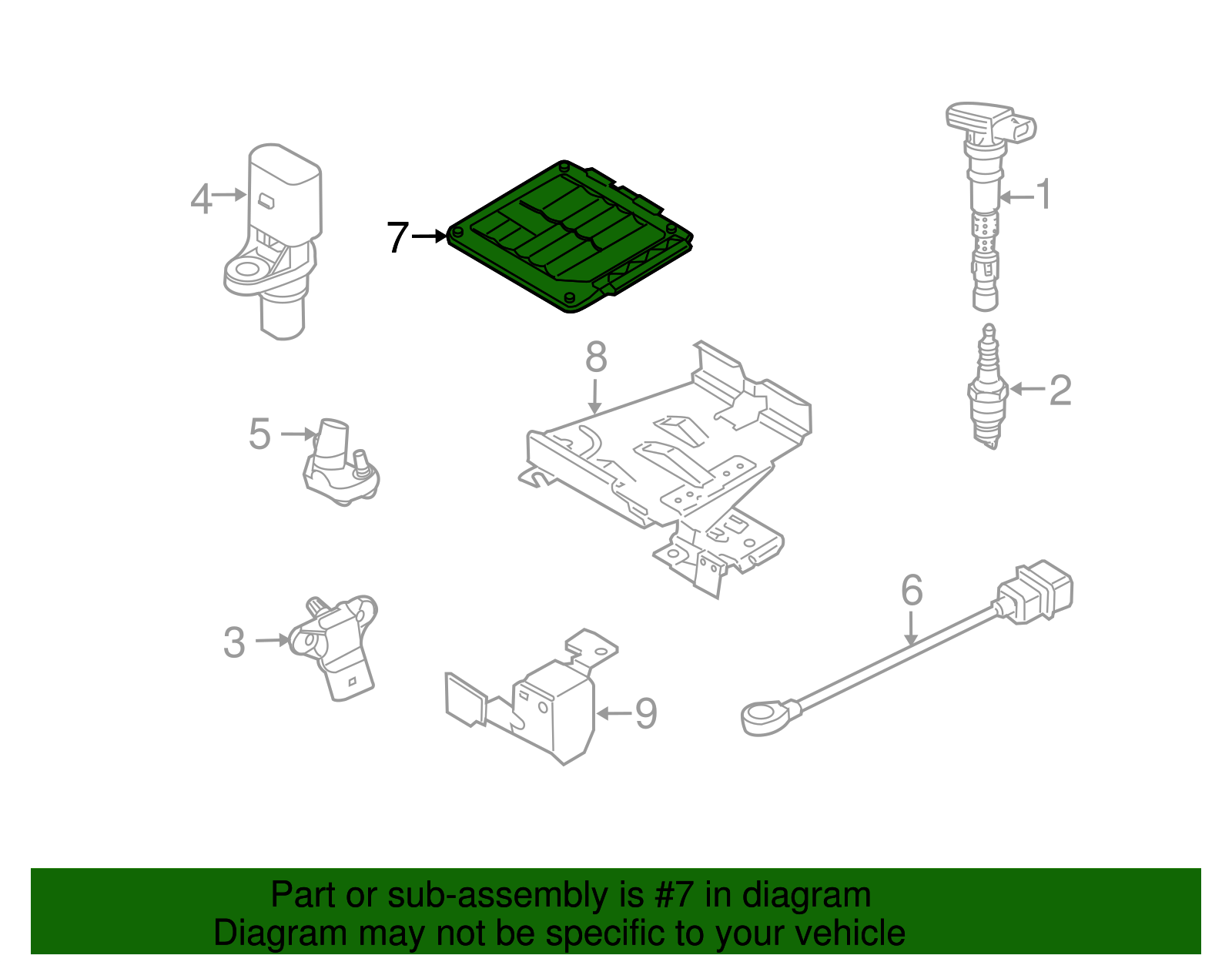 2012-2014 Volkswagen Ecm 07K-906-055-CT | OEM VW Parts Haus