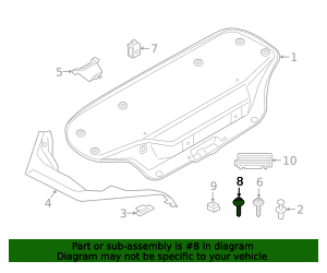 Genuine BMW 07-11-9-908-542 | Lower Gate Trim Bolt | FREE Shipping on ...