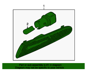 Jaguar OEM Signal Lamp Assembly Part# XR847583 | OEM Vehicle Parts