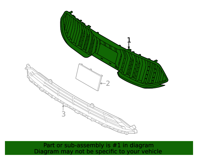 863A0-F6520 - Upper Grille 2020 Kia Cadenza | Kia.Parts Store