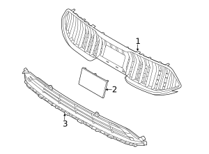 863A0-F6520 - Upper Grille 2020 Kia Cadenza | Kia.Parts Store
