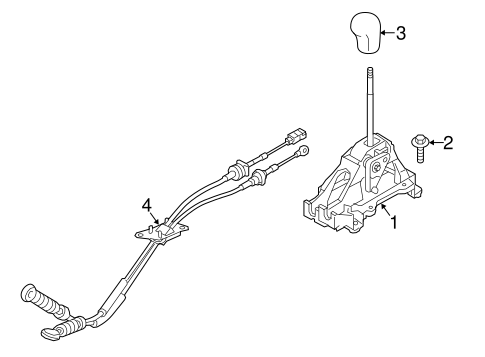 Gear Shift Control for 2014 Mitsubishi Mirage | Mitsubishi Direct Parts
