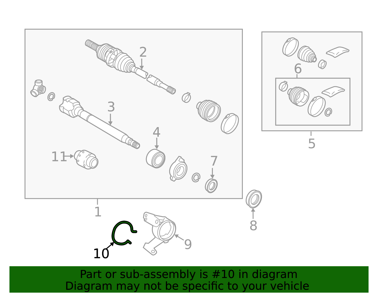 90521-75002 - Cv Axle Shaft Carrier Bearing Retaining Ring 1985-2025 ...