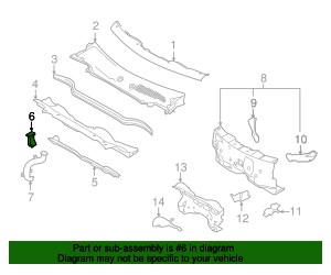 2017-2019 Infiniti QX30 Extension Panel Drain Hose 69883-5DA0A ...