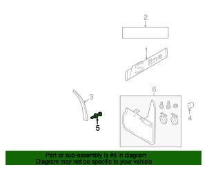 2017-2020 Audi Stone Guard Rivet N-038-505-3 | Audi USA Parts
