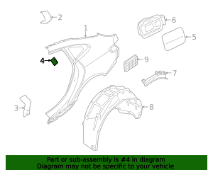 41-00-9-466-217 - Reinforcement plate, C-pillar, left 2020-2024 BMW ...