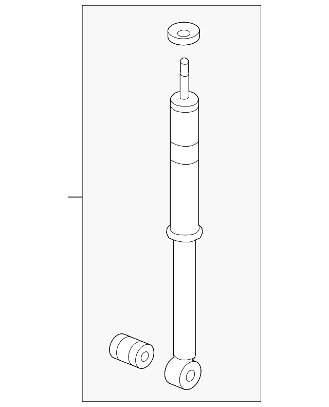 52610-TK6-308 - 2012-2013 Honda Fit - Shock Absorber Rear | Genuine ...