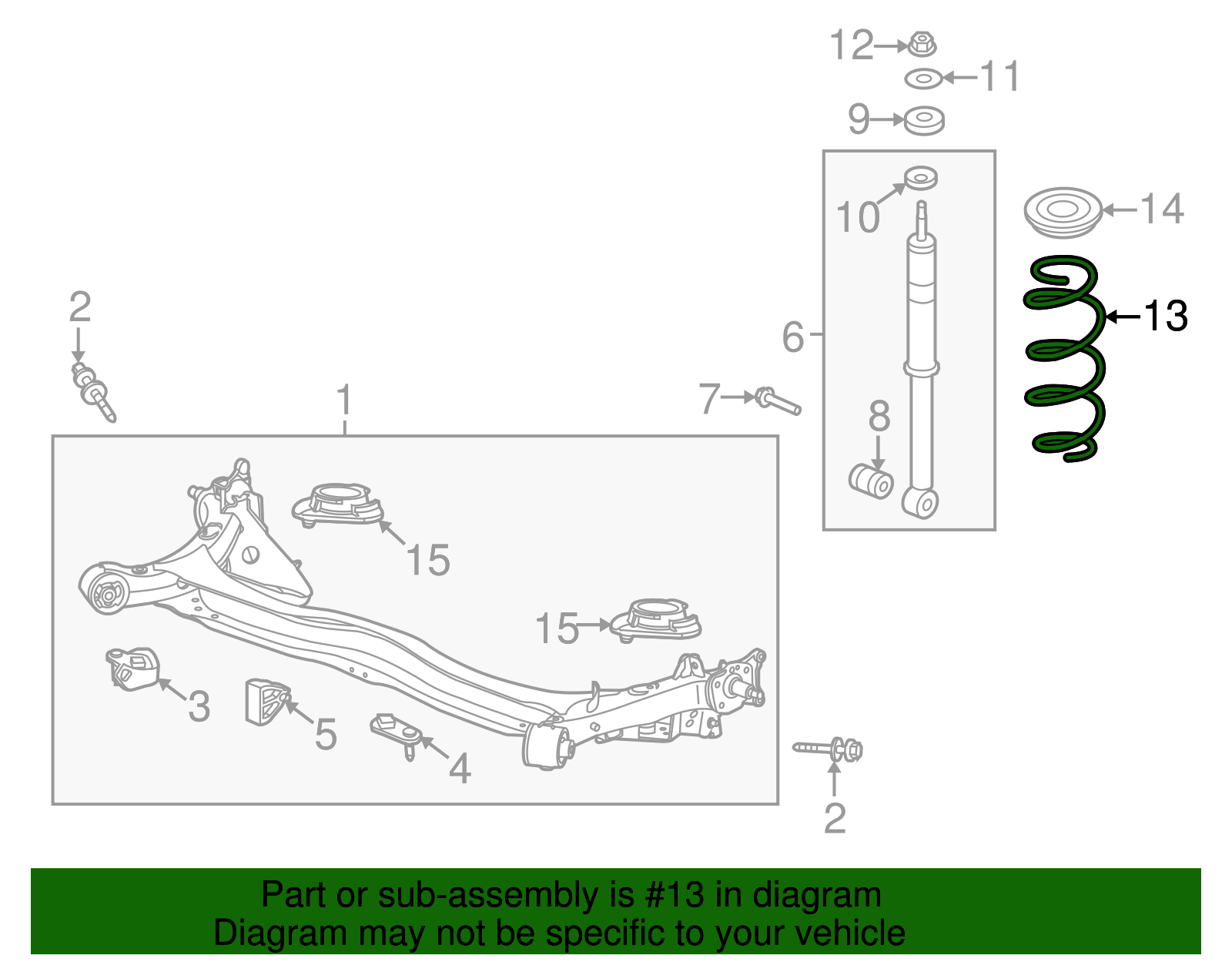 52441-TK6-A11 - 2009-2013 Honda Fit - Spring Rear | Honda Parts Cheap