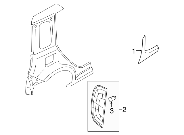 78865-1FA0D - Stone Guard 2009-2014 Nissan Cube | Nissan Parts ...