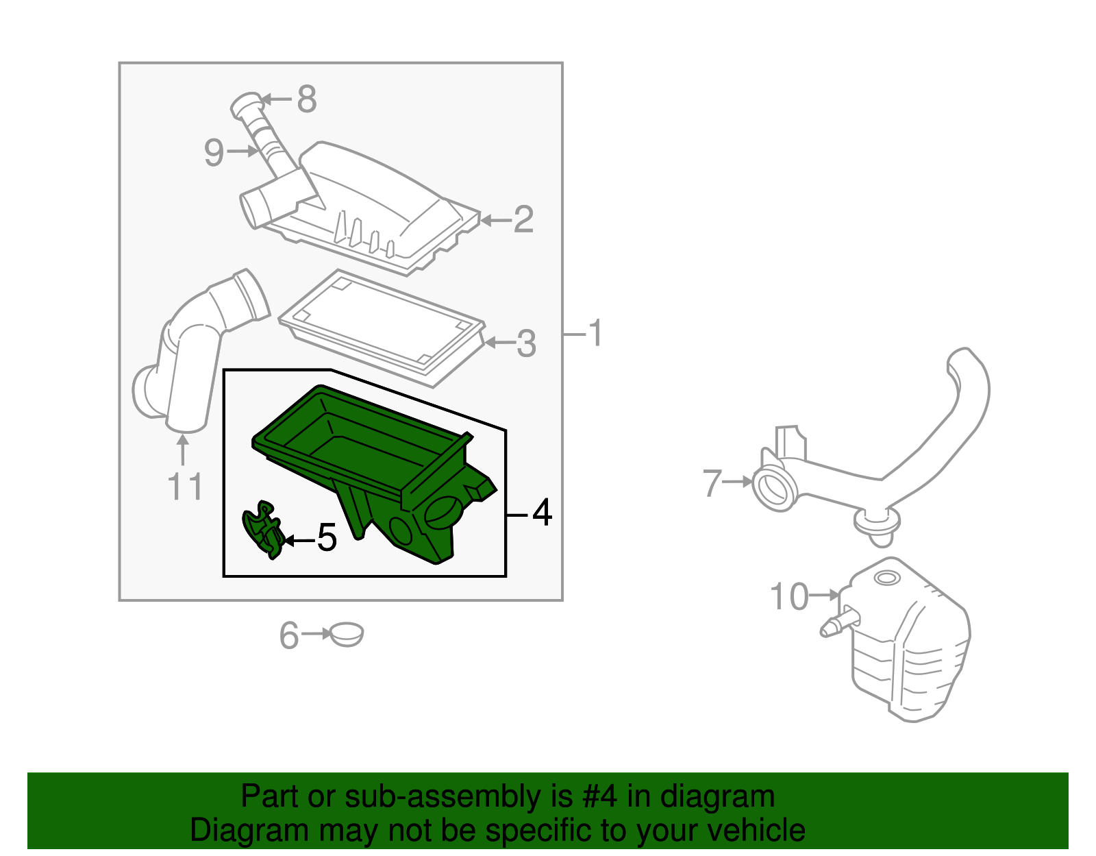 2008-2012 Ford Air Cleaner Body 9M6Z-9A600-A | Miracle Ford Parts