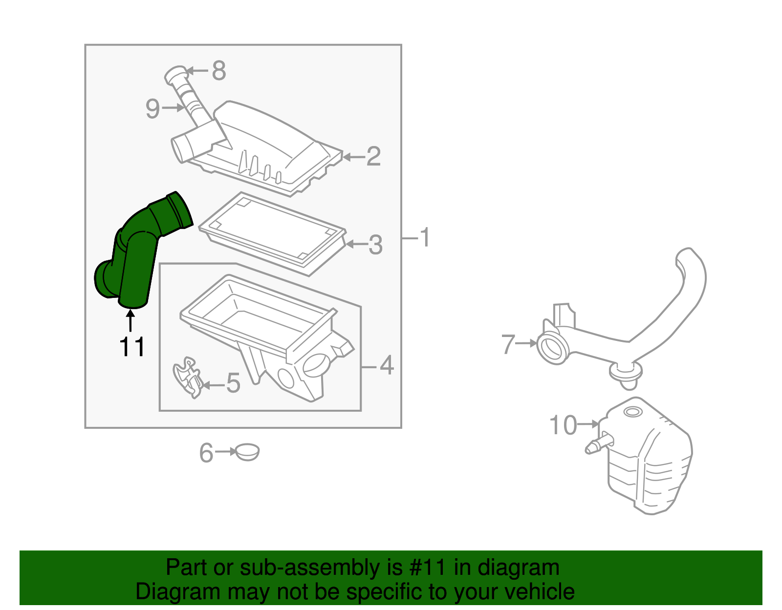 9M6Z-9B659-A - Engine Air Intake Resonator 2008-2012 Ford | AutoNation ...