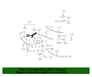 1996-2025 GM Rear Side Door Upper Roller Bracket 15837340 GM ...
