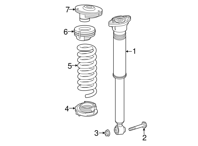 2018-2023 Mercedes-Benz Shock Absorber 238-320-71-01 | MB OEM Parts