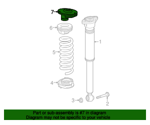 238-326-04-00 - Suspension Shock Absorber Mount 2018-2023 Mercedes-Benz ...