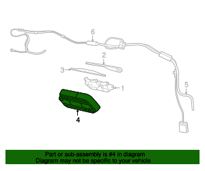 2018-2020 Jeep Wrangler Back Glass Wiper Motor Cover 68413490AA ...