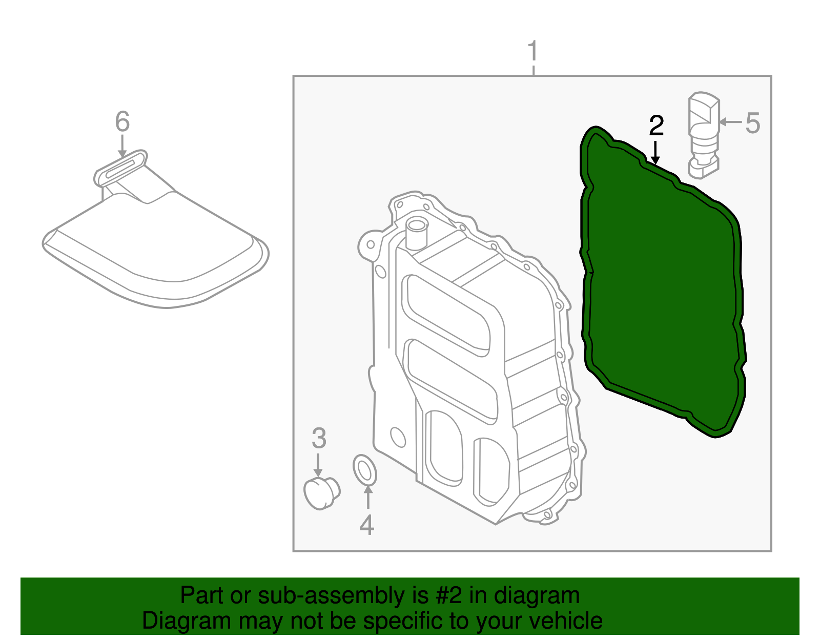 45283-3B010 - Transmission Oil Pan Gasket 2011-2022 Kia | Kia.Parts Store