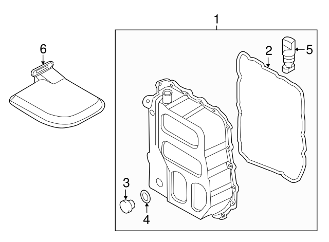 45283-3B010 - Transmission Oil Pan Gasket 2011-2022 Kia | Kia.Parts Store