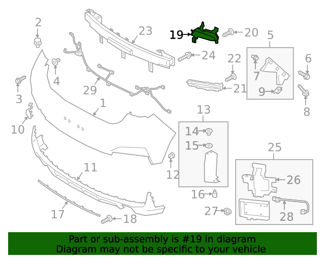 2019-2020 Hyundai Elantra GT Reflector 92405-G3200 | OEM Parts Online