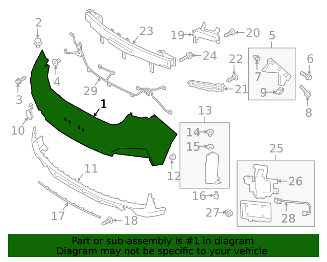 2019-2020 Hyundai Elantra GT Bumper Cover 86611-G3710 | OEM Parts Online