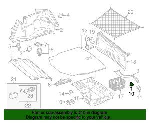 001-991-41-98 - Upper Trim Clip 2017-2020 Mercedes-Benz | Mercedes-Benz ...