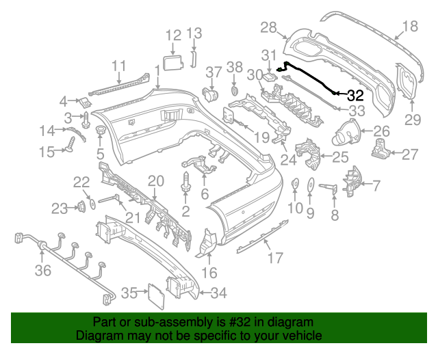 222-905-90-04-65 - Parking Aid Sensor 2014-2020 Mercedes-Benz ...