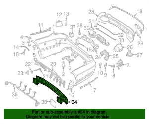 212-610-21-14 - Bumper Impact Bar 2010-2016 Mercedes-Benz | AutoNation ...