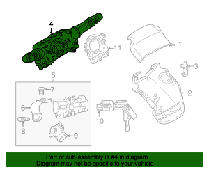 2022-2024 Mitsubishi Switch Assembly 8600A876 | Mitsubishi Parts Warehouse