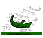 2013-2016 Cadillac SRX Front Upper Bumper Cover 22762889 | TascaParts.com