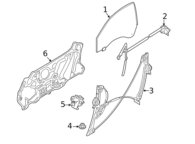 51-33-7-955-246 - Door Glass - 2021-2024 BMW | BMW Parts Exchange