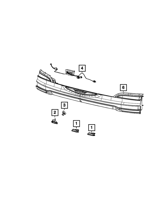 2022-2024 Chrysler Voyager License Lamp Applique 68615487AA | My Mopar ...