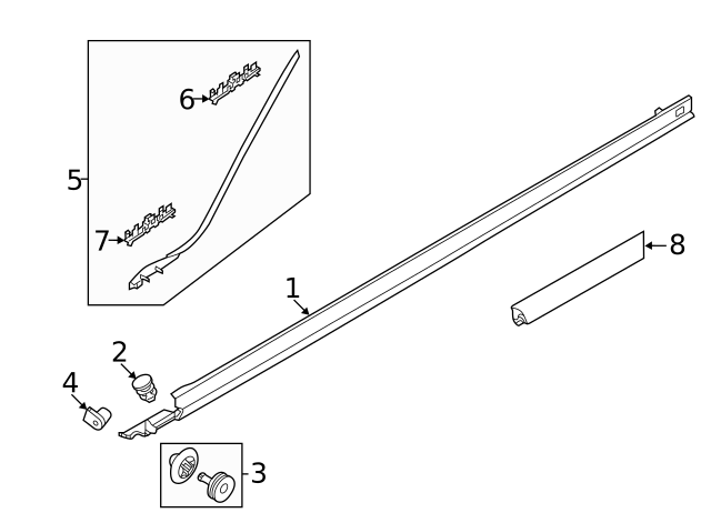 2019-2020 Volvo XC40 Pillar Molding - Driver's Side (LH) 31448939 ...