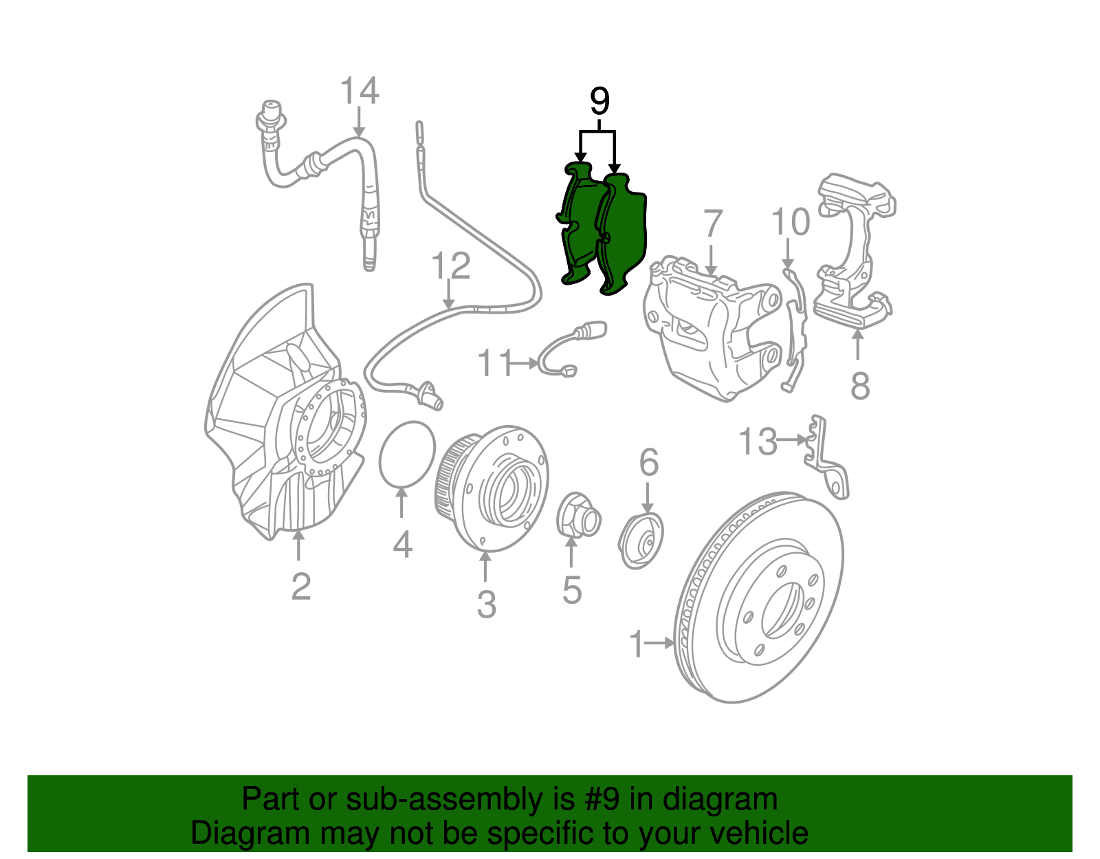 2003-2006 BMW M3 Disc Brake Pad Set Front 34-11-2-282-416 | The BMW ...