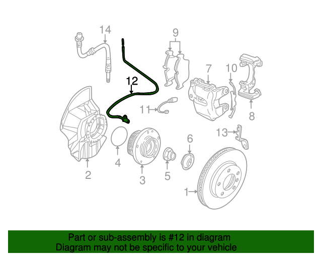 34-52-1-165-609 - Pulse generator, ABS 1999-2003 BMW | AutoNation Parts