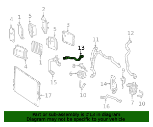205-501-33-91 - Turbocharger Intercooler Hose 2015-2023 Mercedes-Benz ...