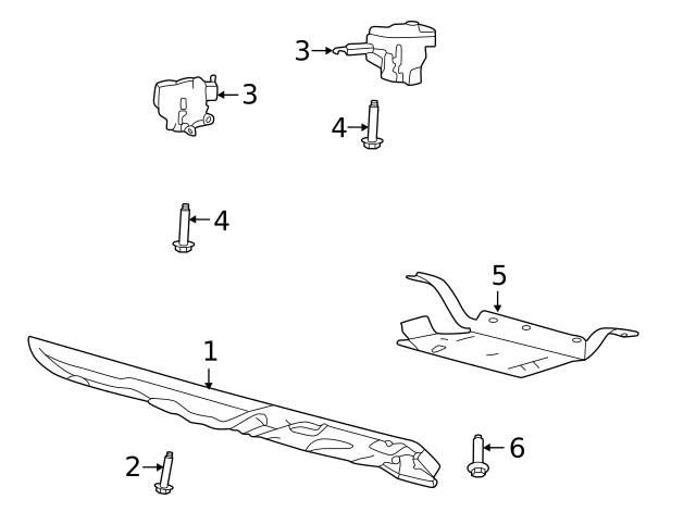 2021 Ford Bronco Skid Plate MB3Z-5D032-B | TascaParts.com