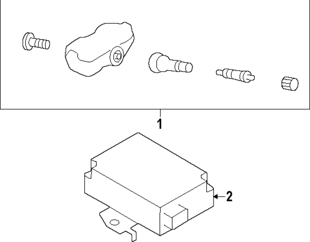 SU003-09715 - 2022-2024 Toyota GR86 - Tire Pressure Monitoring System ...