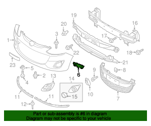 2011-2014 Mazda 2 OEM NEW 2011-2014 Mazda 2 Retainer No.2 Bumper ...