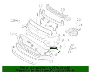 2019-2022 Kia | Upper Bracket | 86552-Q4000 | Kia Auto Parts