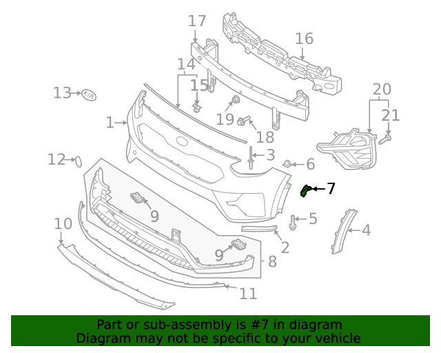 86553-Q4000 - Outer Molding Bracket 2019-2022 Kia | Kia.Parts Store