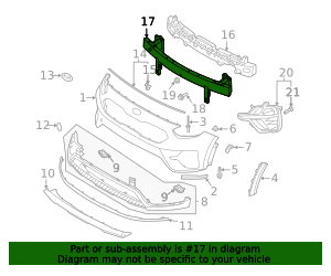 2020-2022 Kia Niro Impact Bar 64900-G5600 | QuirkParts