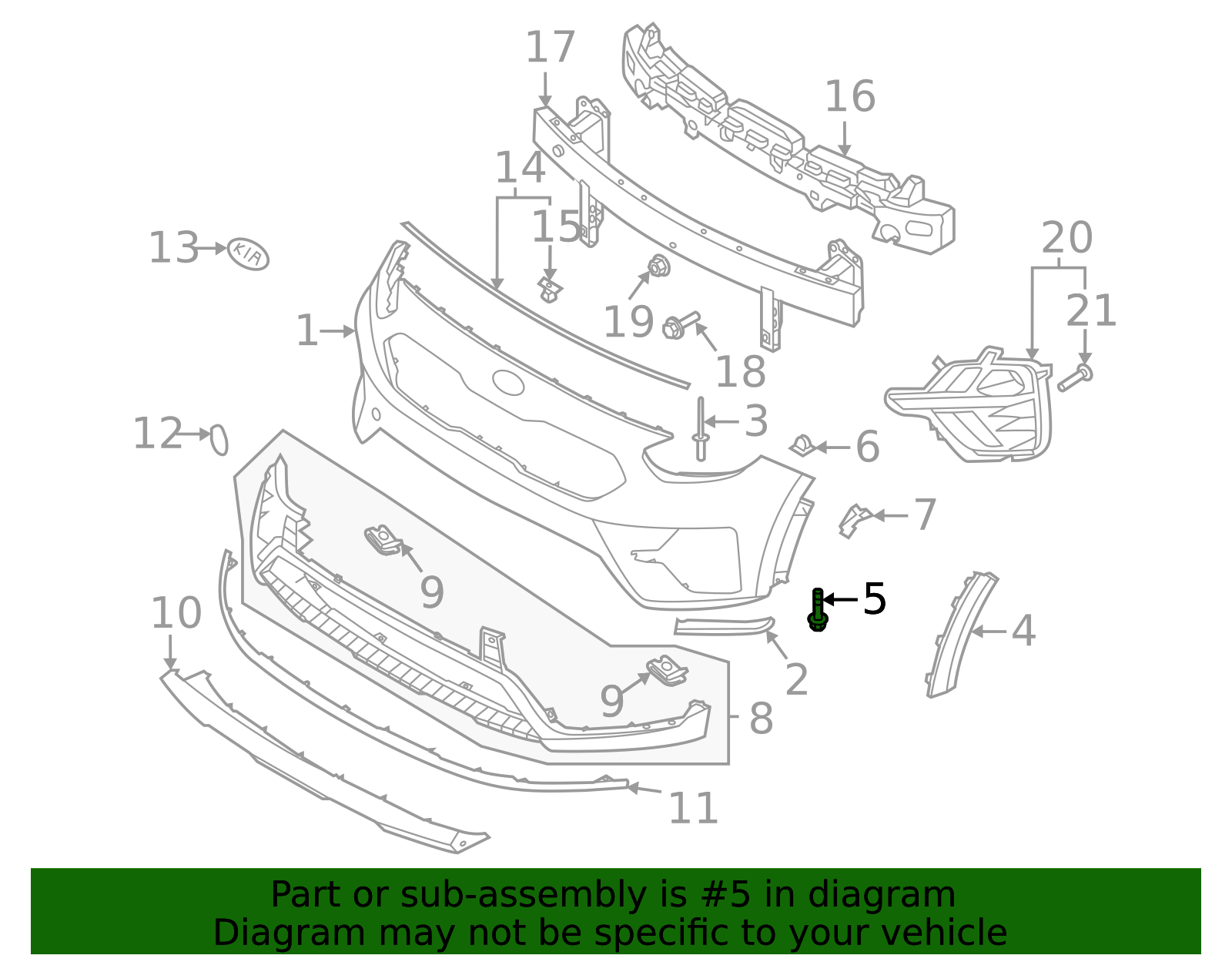 12441-05207K - Outer Molding Screw 2019-2025 Kia | Kia.Parts Store