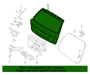 Genuine BMW 41-62-8-158-552 | Lift Gate | FREE Shipping on Most Orders ...