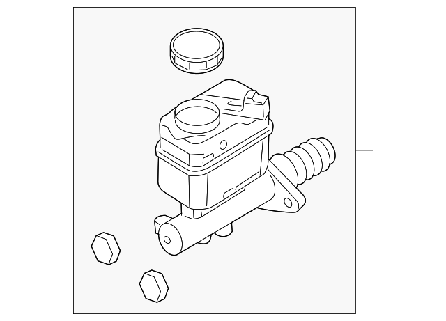 2010-2014 Ford Master Cylinder DL1Z-2140-D | TascaParts.com
