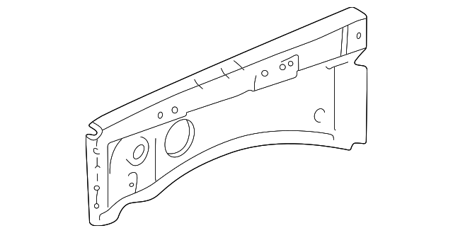 2000-2002 Toyota Land Cruiser Apron Reinforced 53706-60030 | Toyota ...